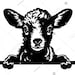 Lamb Svg Peeking Lamb Cricut Easter Cut File Sheep Commercial CNC Svg ...