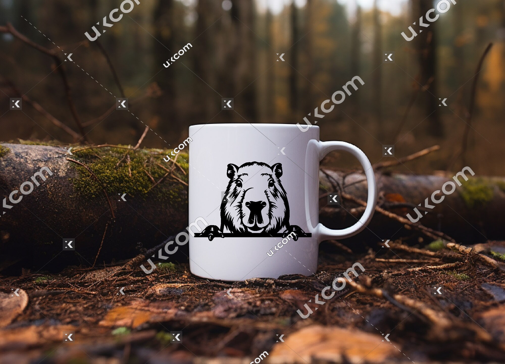 Capybara Svg Peeking Capybara Cricut Capybara Cut File Commercial CNC ...