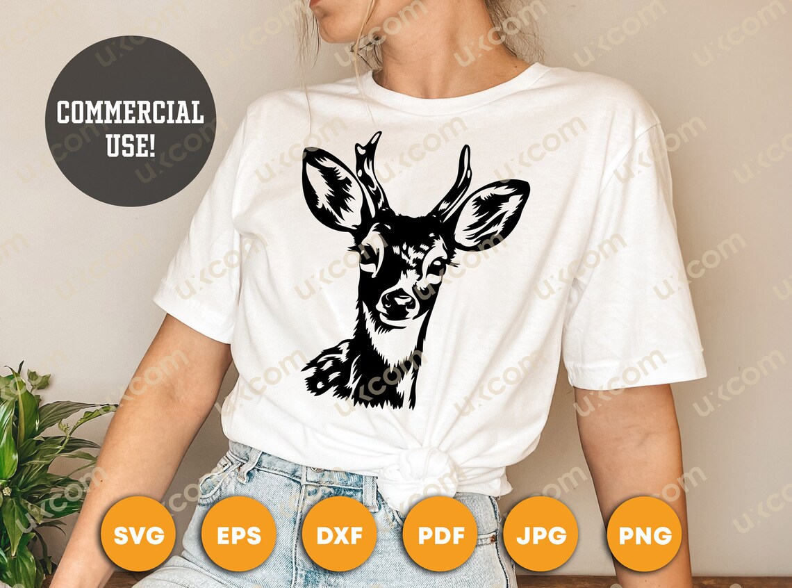 Little Deer Portrait Svg Cut File Cricut Cute Deer Daniel Baby Tshirt ...
