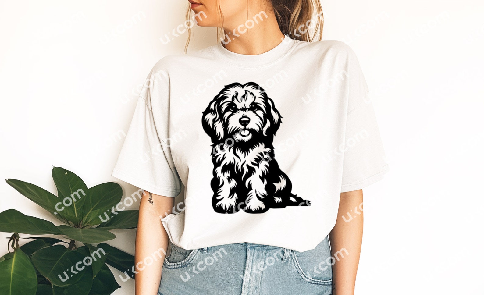 Cavapoo Peeking Svg Set 3 Cute Cavoodle Dog Doodle Mom Commercial Beed ...