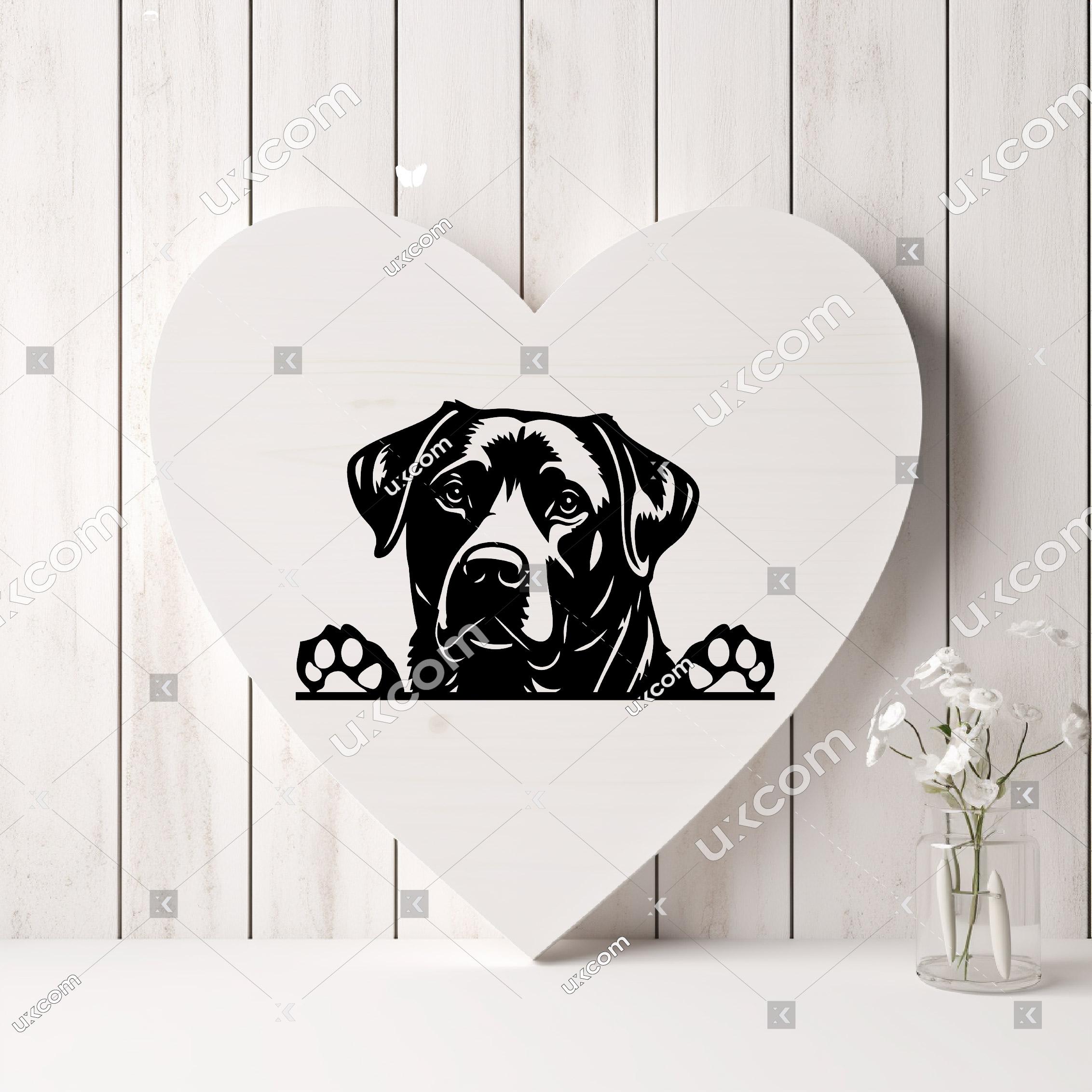 Black Labrador Svg Peeking Lab Dog Commercial Black Lab Mom Happy ...