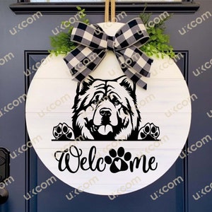 Chow Chow Svg Peeking Happy Chow Chow Mom Chow Chow Commercial Breed ...