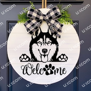 Siberian Husky Peeking Dog Husky SVG Husky Cutting Happy Husky ...