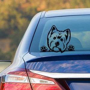 Westie Svg West Highland White Terrier Peeking Dog Commercial Peeking ...