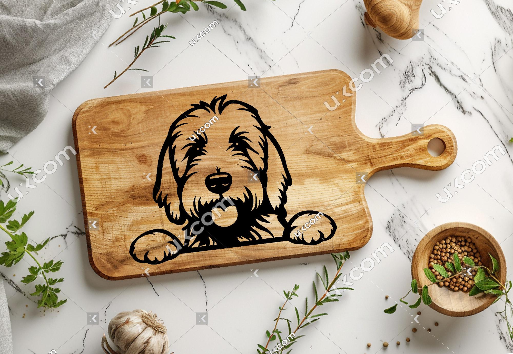 Goldendoodle Peeking Dog Goldendoodle Svg Labradoodle Svg Commercial ...