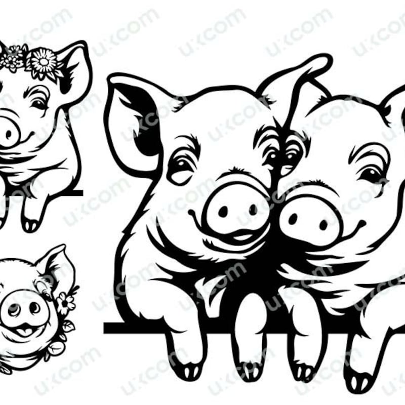 Plotterdatei schwein - Etsy.de
