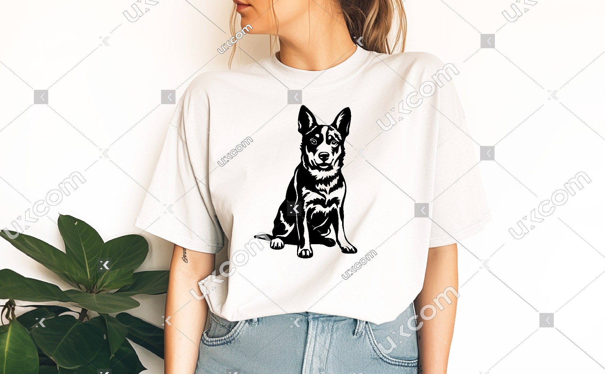 Australian Cattle Dog Svg Peeking Cute Blue Heeler Set Bundle 3 Blue ...