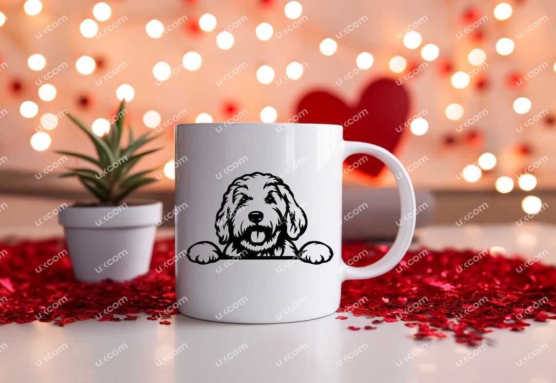 Goldendoodle Peeking Goldendoodle Svg Labradoodle Svg Commercial Doodle ...