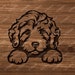 Cavapoo Svg Cavapoo Peeking Dog Commercial Cute Cavapoo Puppy CNC Svg ...