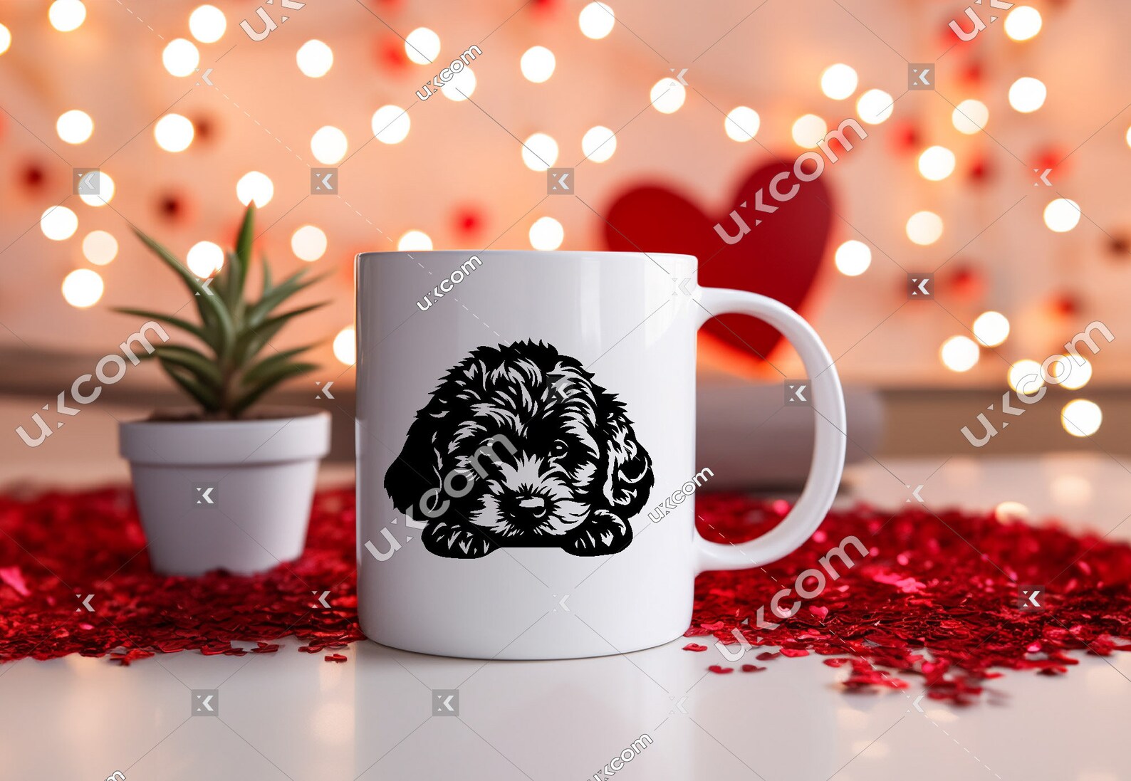 Cavapoo Svg Cavapoo Peeking Dog Commercial Cute Cavapoo Puppy CNC Svg ...