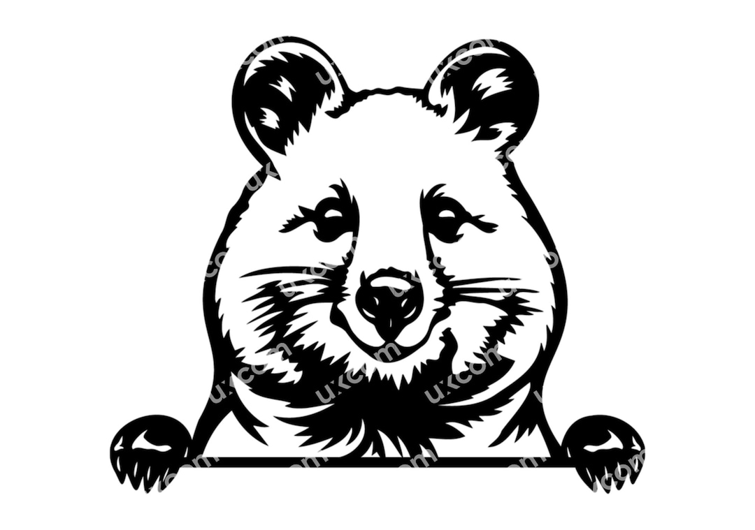 Quokka Svg Quokka Peeking Australian Quokka Animal Commercial Cute ...