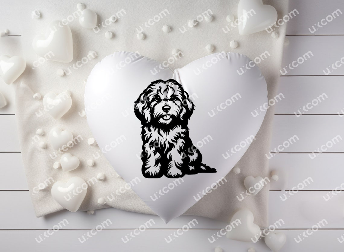 Cavapoo Peeking Svg Set 3 Cute Cavoodle Dog Doodle Mom Commercial Beed ...