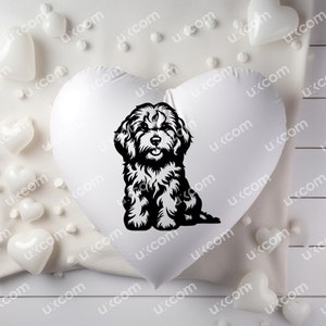 Cavapoo Set Svg 3 Commercial Cavoodle Cockapoo Full Body Bundle Dog ...