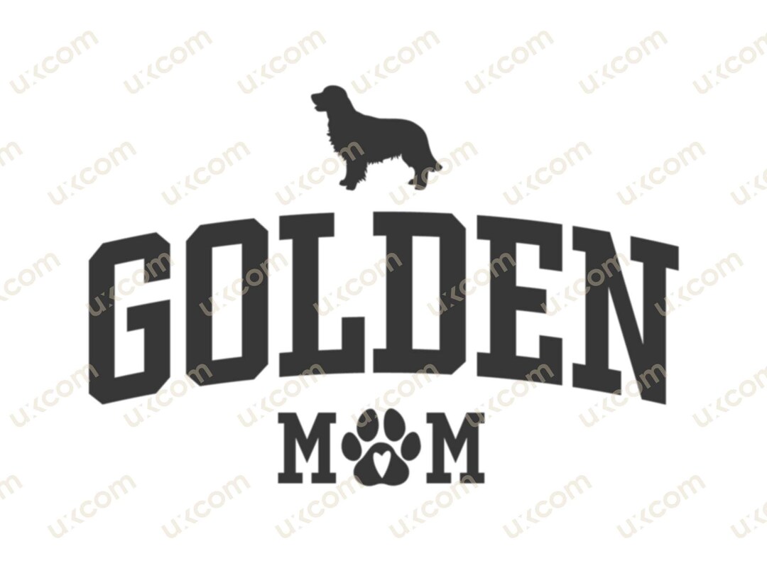 Golden Retriever Svg Tshirt Commercial Golden Mom Dog Mama Vinyl Decals ...