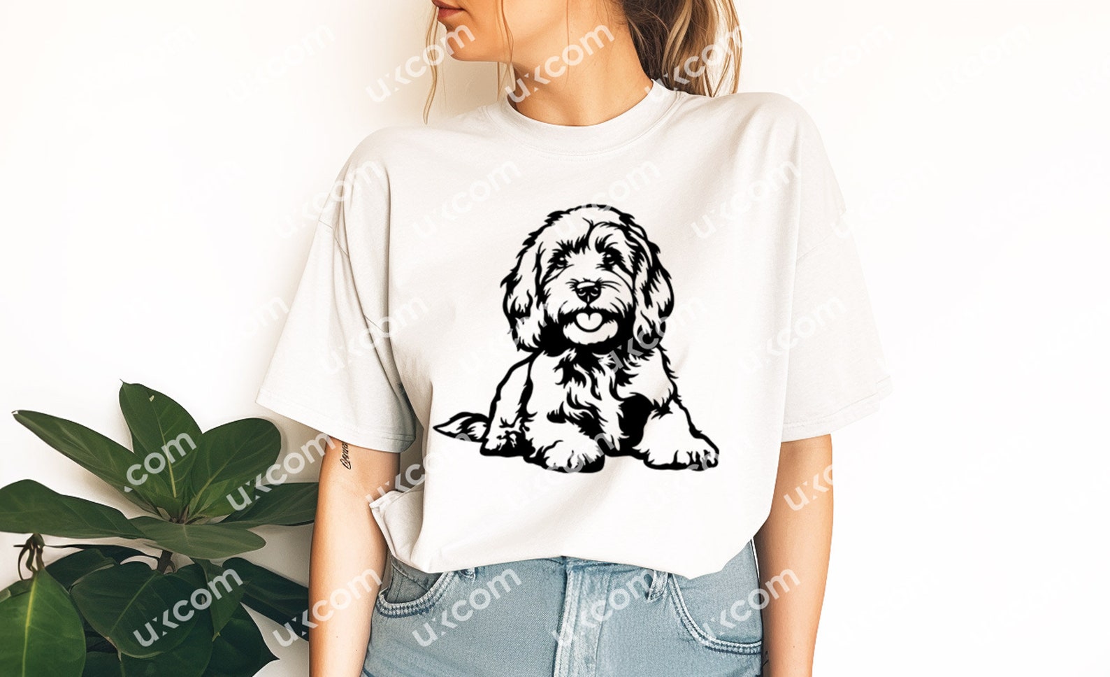 Cockapoo Svg Set Peeking Cavapoo Cute Cockapoo Dog Commercial Canine ...