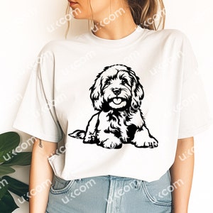 Cockapoo Svg Set Peeking Cavapoo Cute Cockapoo Dog Commercial Canine ...