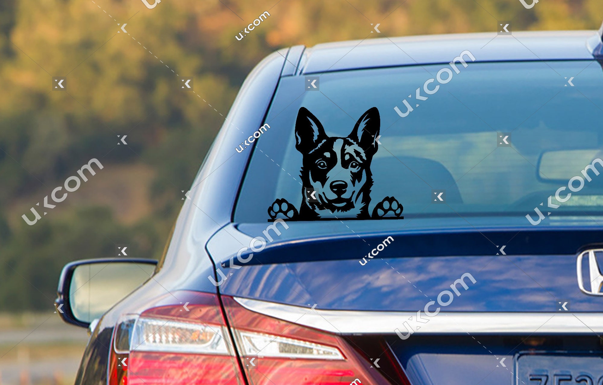 Australian Cattle Dog Svg Peeking Dog Blue Heeler Breed Commercial Mom ...