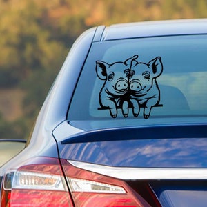 Pig Svg Peeking Piglets Set Commercial Pig Vegan Farm Flowers Pig ...