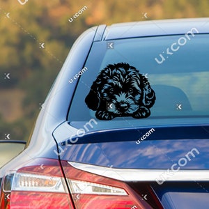 Cavapoo Svg Cavapoo Peeking Dog Commercial Cute Cavapoo Puppy CNC Svg ...