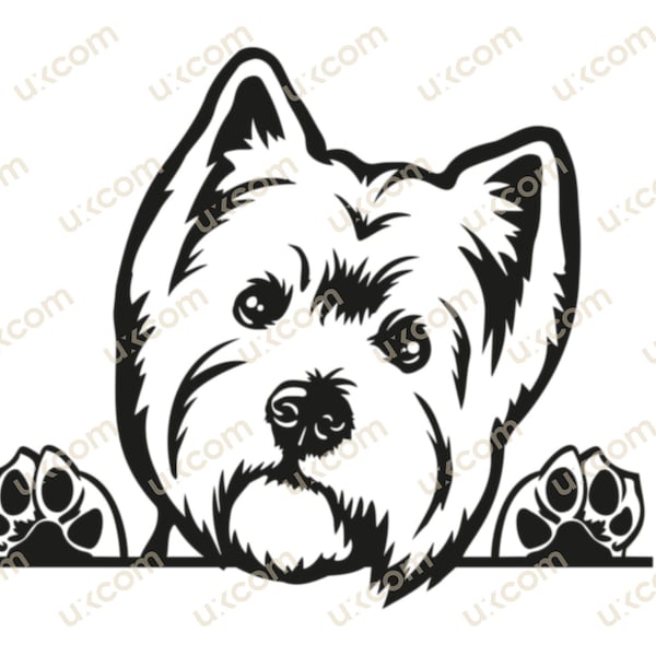 Westie Dxf - Etsy