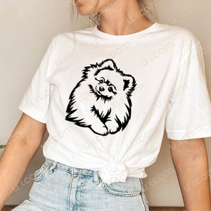 Pomeranian Svg Pomeranian Peeking Dog Paws Cute Pom Pom Mom Commercial ...