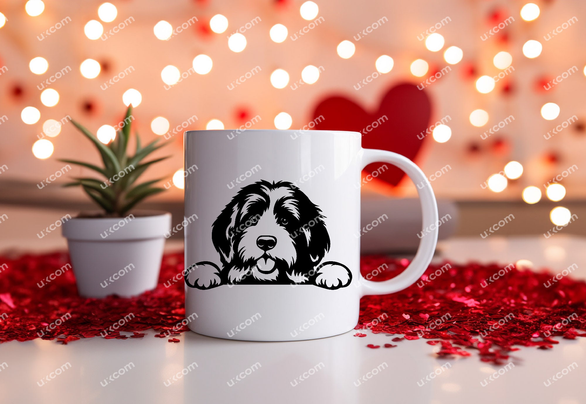 Bernedoodle Peeking Happy Bernedoodle Svg Commercial Cute Bernedoodle ...
