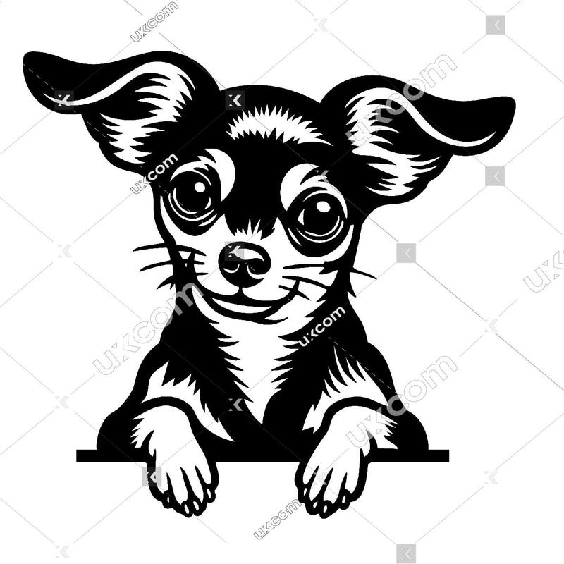 Chiweenie Decal - Etsy