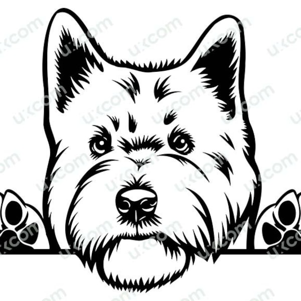 Westie Dxf - Etsy