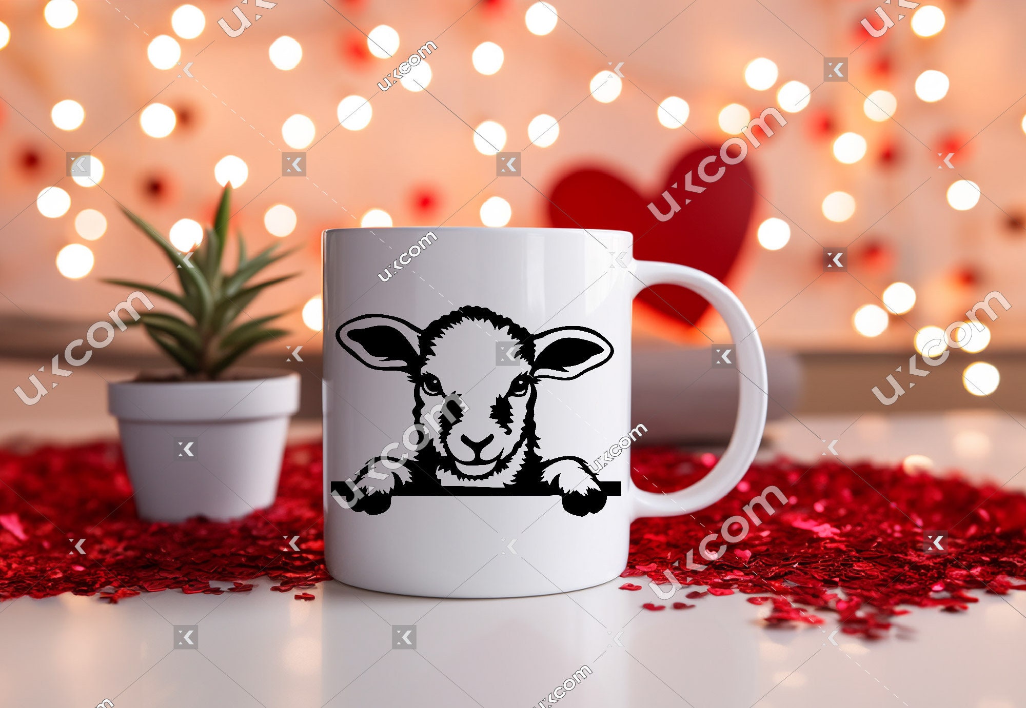 Lamb Svg Peeking Lamb Cricut Easter Cut File Sheep Commercial CNC Svg ...