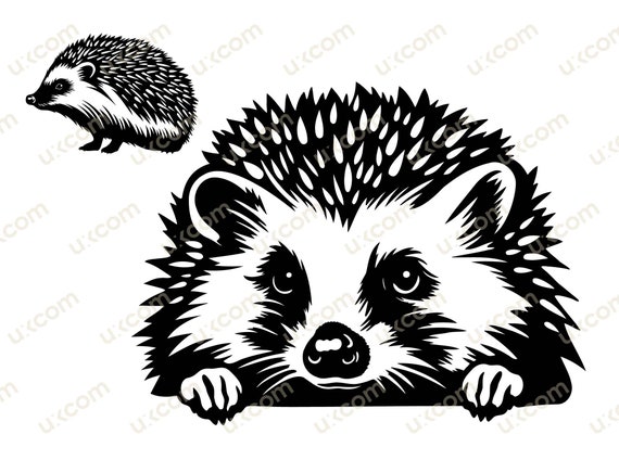 Cute Hedgehog Silhouette