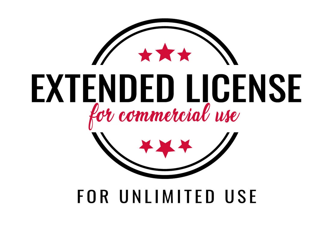 EXTENDED COMMERCIAL LICENSE for One Digital Product Design for One ...