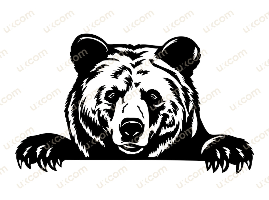 Bear Svg Cricut Cut File Commercial Wild Bear Animal Forest Eps Svg Dxf ...