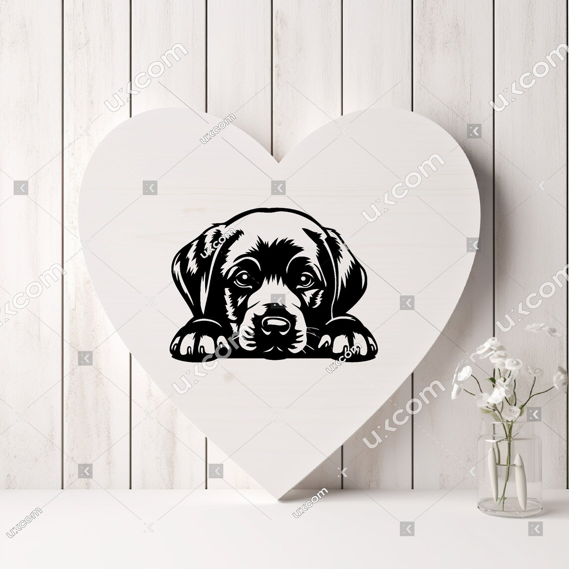 Labrador Retriever Peeking Dog Paws Commercial Labrador SVG Labrador ...
