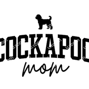 Cockapoo Mom Svg Cockapoo SVG Commercial Tshirt Design Cockapoo CNC Dxf ...