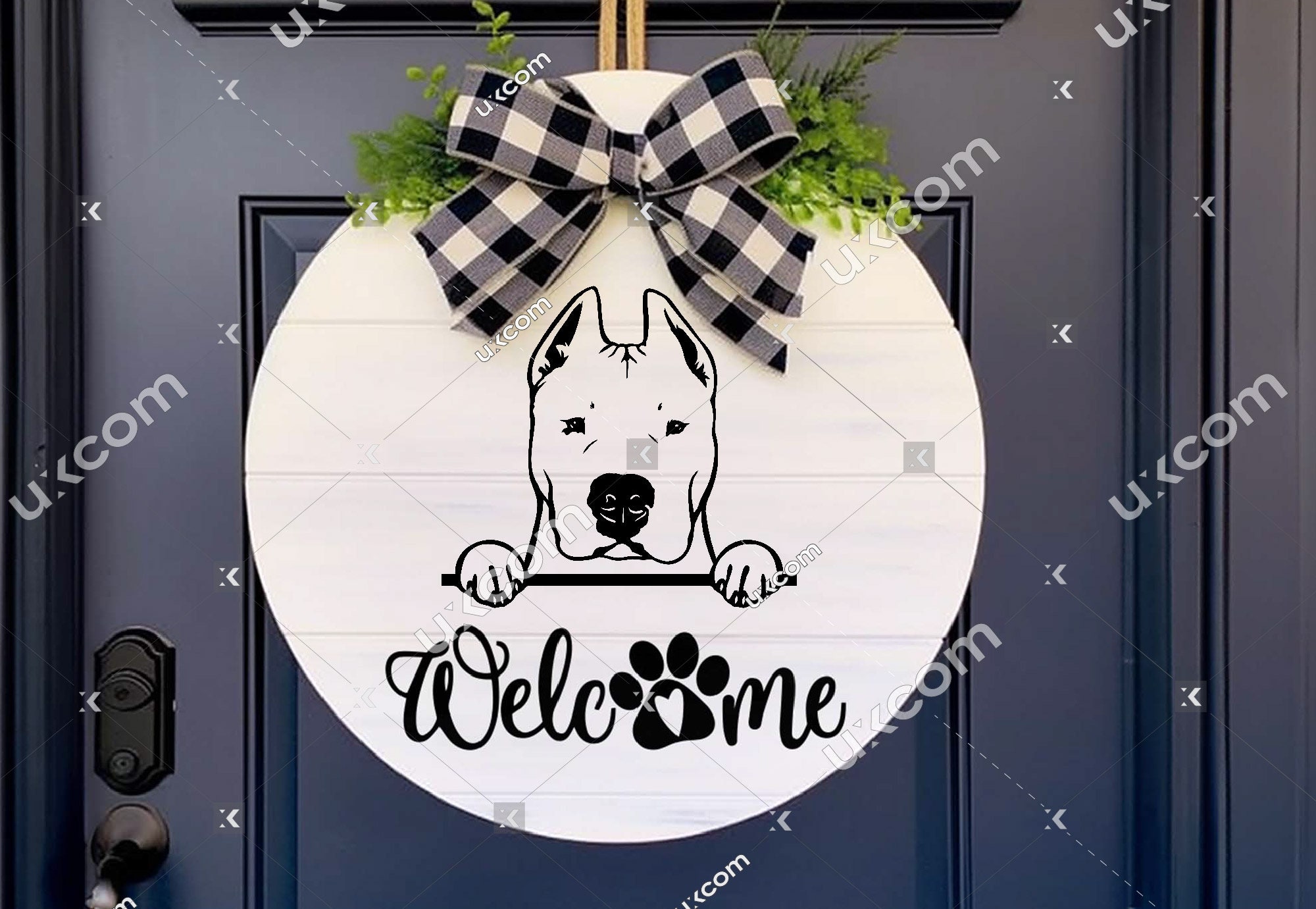 Dogo Argentino Svg Peeking Dogo Argentino Laser Cut File Breed Pedigree ...