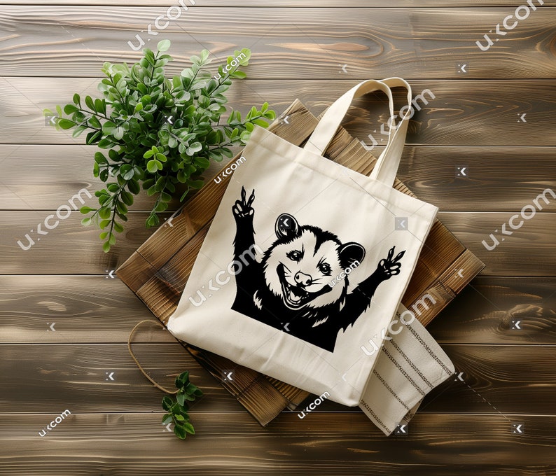 Opossum Peace Funny Possum Tshirt Commercial Cute Possum Black White ...
