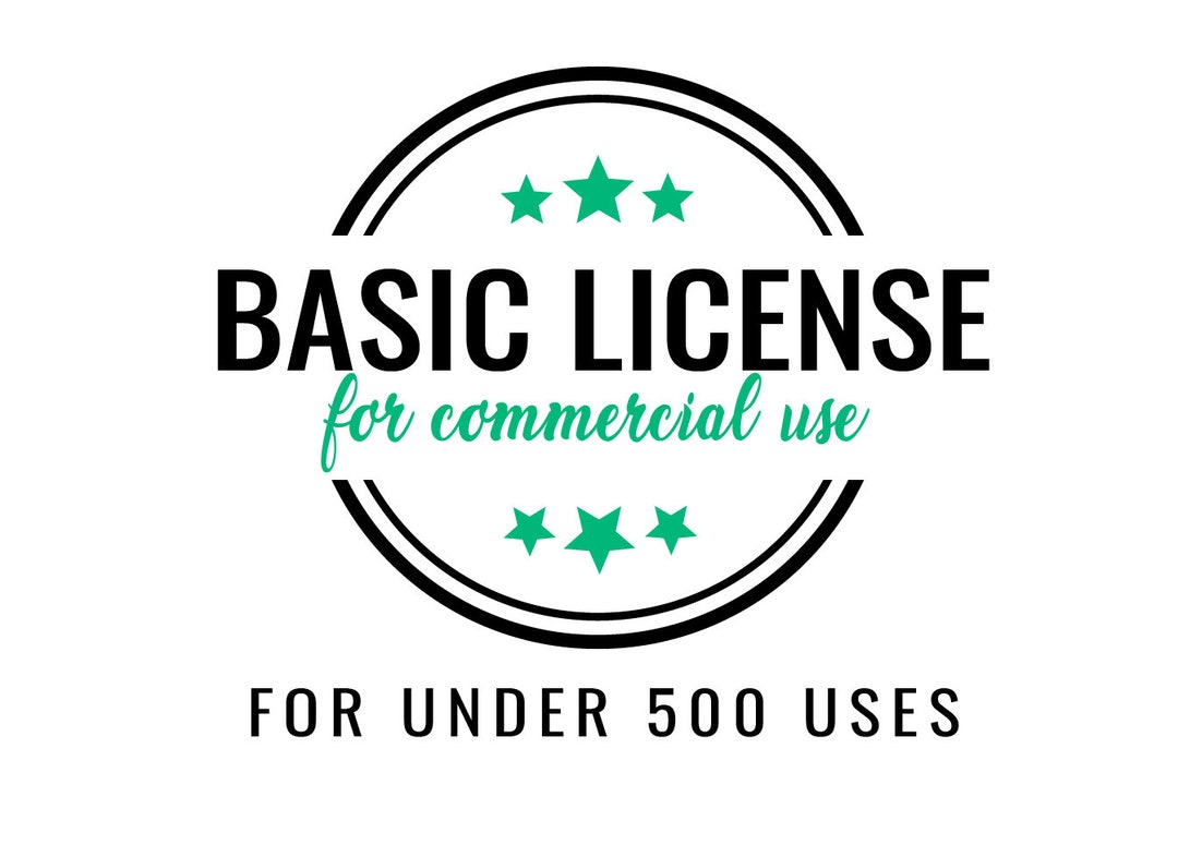 BASIC COMMERCIAL LICENSE for One Digital Product Design for One Person ...