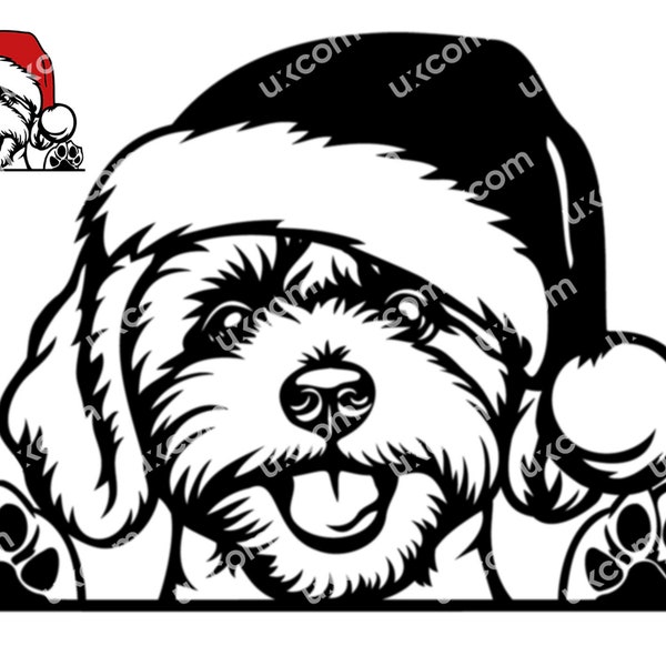 Cavapoo Christmas Svg - Etsy