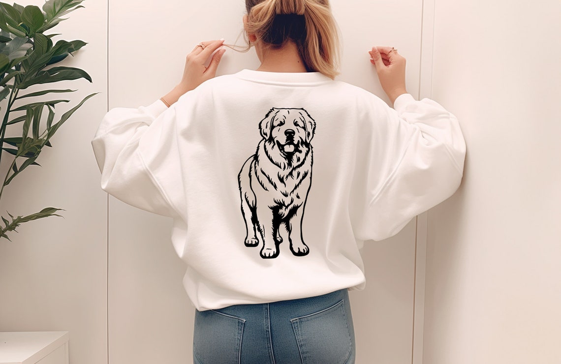 Great Pyrenees Peeking Svg Dog 3 Commercial Happy Pyrenees Dog ...