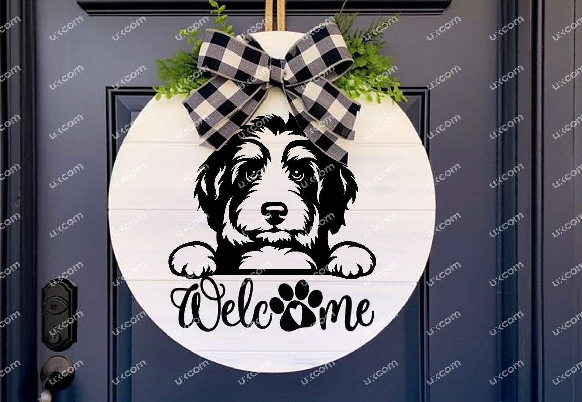Bernedoodle Peeking Bernedoodle Svg Commercial Doodle Mom Bernadoodle ...