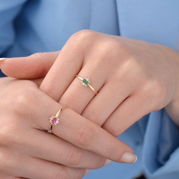 Multi Stone Ring - Etsy