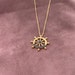 14k Gold Ship Wheel Necklace, Rudder Pendant, Nautical Necklace, Sea ...