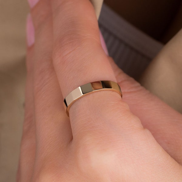 Square Wedding Band - Etsy