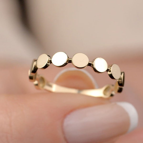 Gold Dot Ring - Etsy