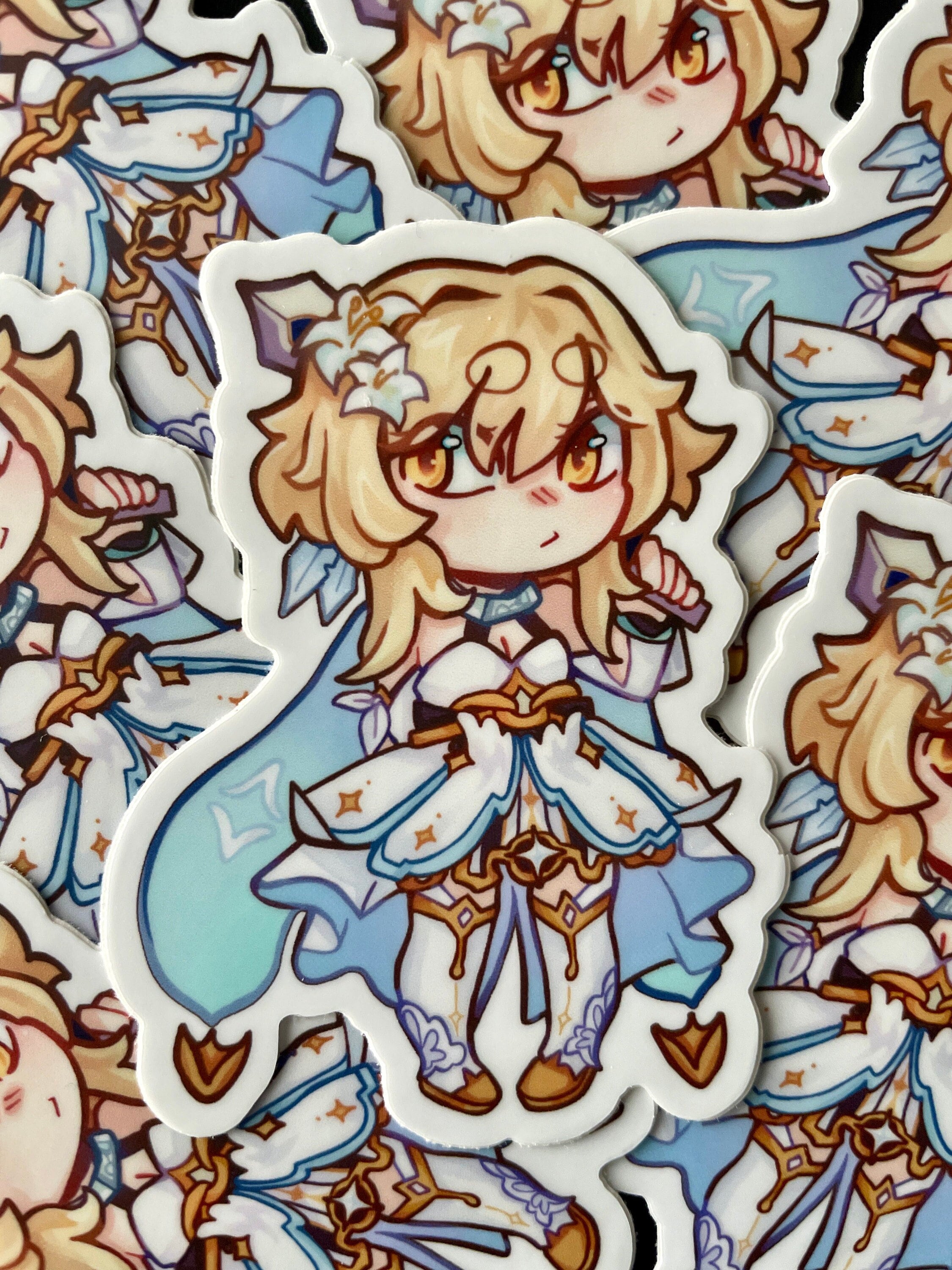 Lumine Sticker Genshin Impact Female Adventurer 3 Inch Sticker - Etsy