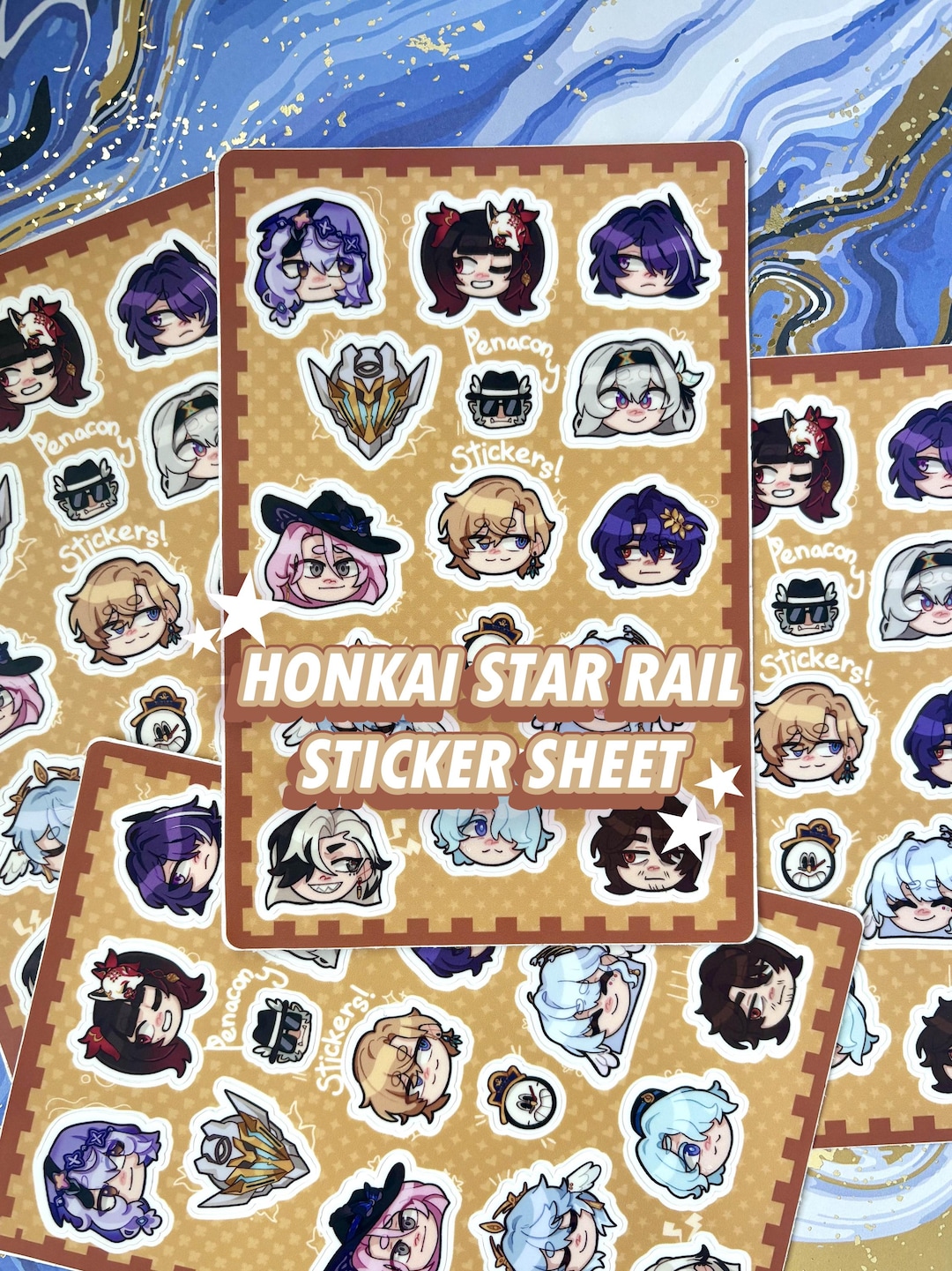 HSR Penacony Sticker Sheet! | 4x6 Inch Honkai Star Rail Small Stickers ...