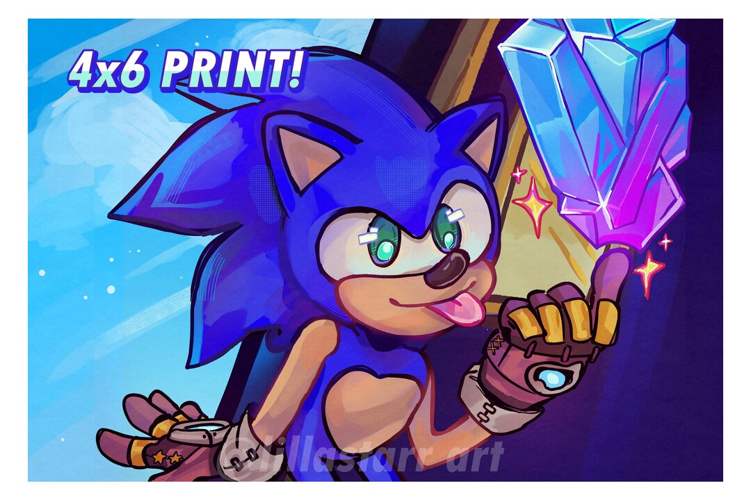 Sonic Prime Print || 4x6 Inch Print Sonic the Hedgehog - Etsy