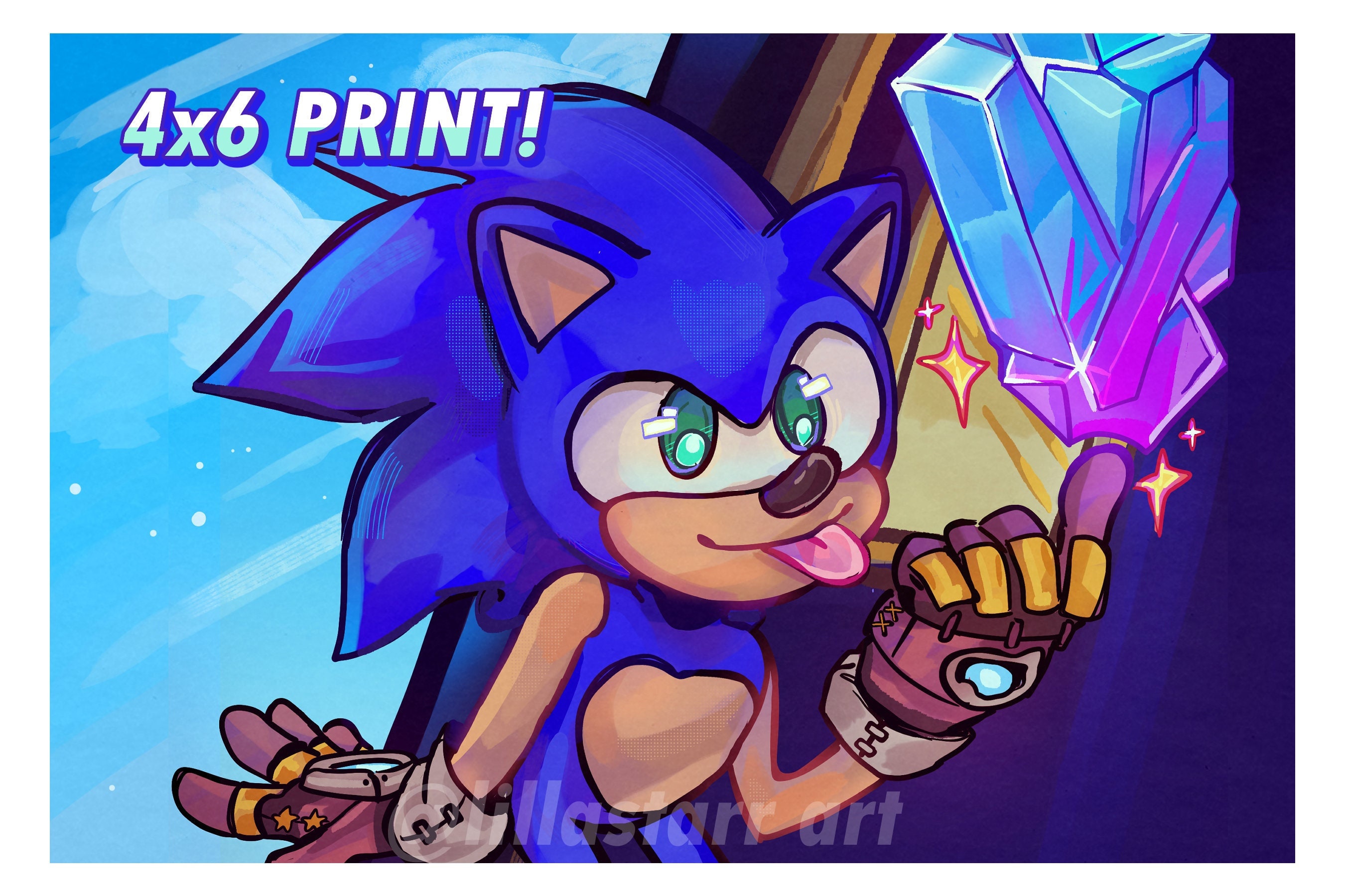 Sonic Prime Print 4x6 Inch Print Sonic the Hedgehog - Etsy