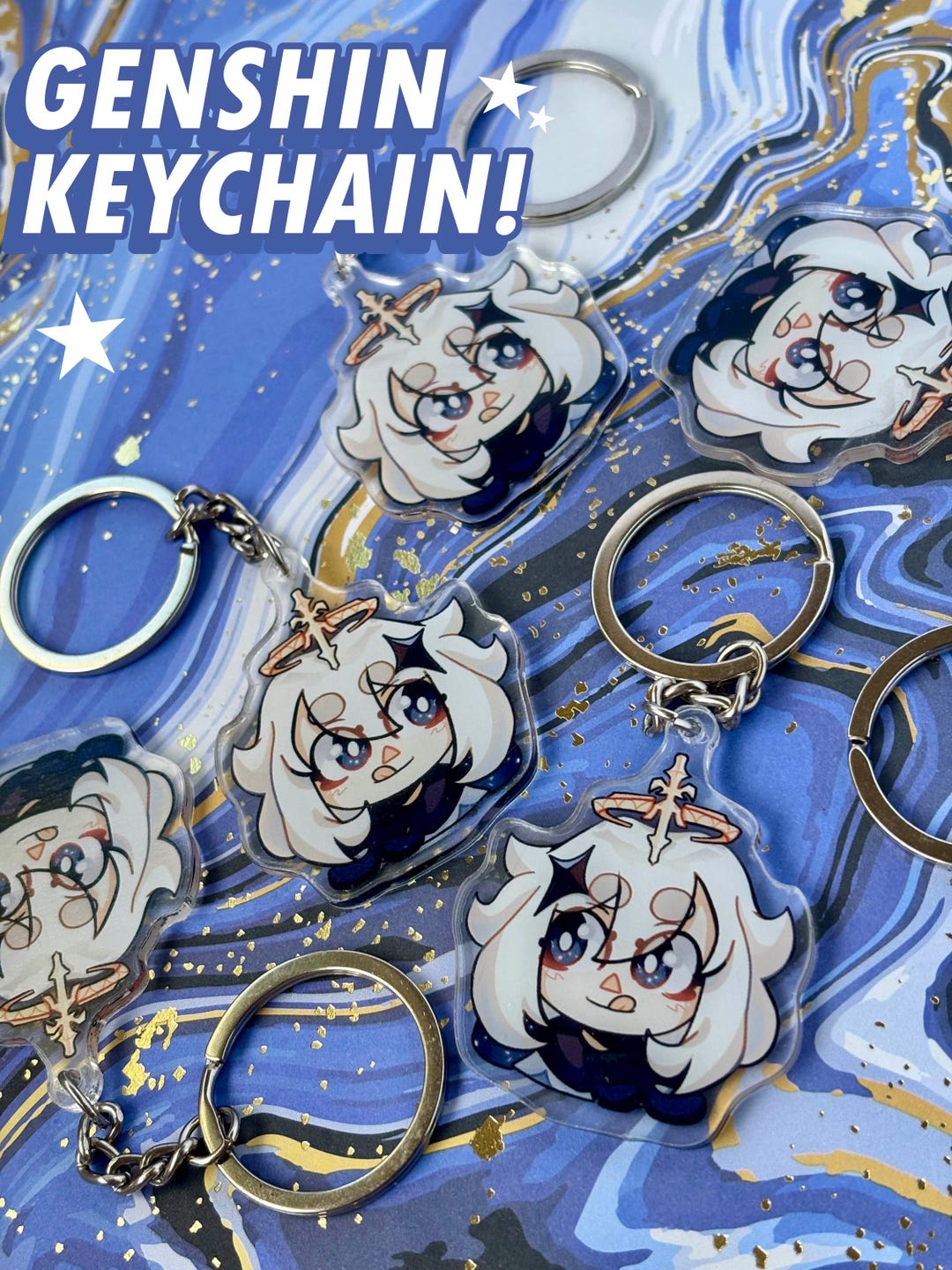 Paimon Keychain | Genshin Impact 2 Inch Keychain - Etsy