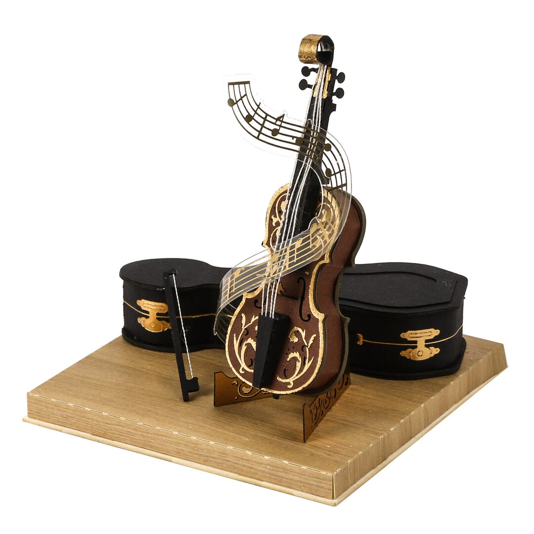 DIY Cello Model Craft Kit Christmas Gift Paper Cutting Art - Etsy